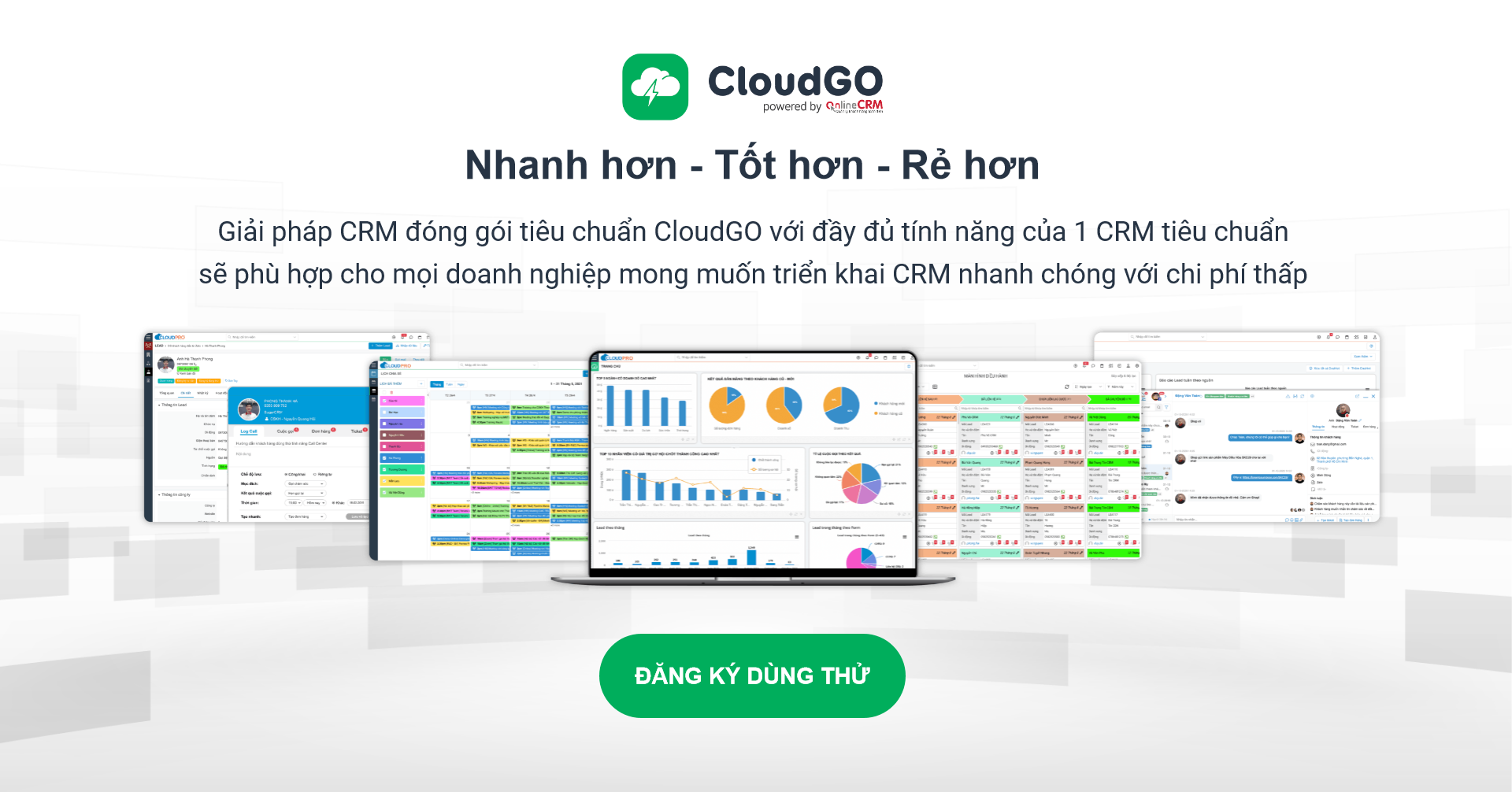 Bảng giá, báo giá phần mềm CRM | CloudGo CRM